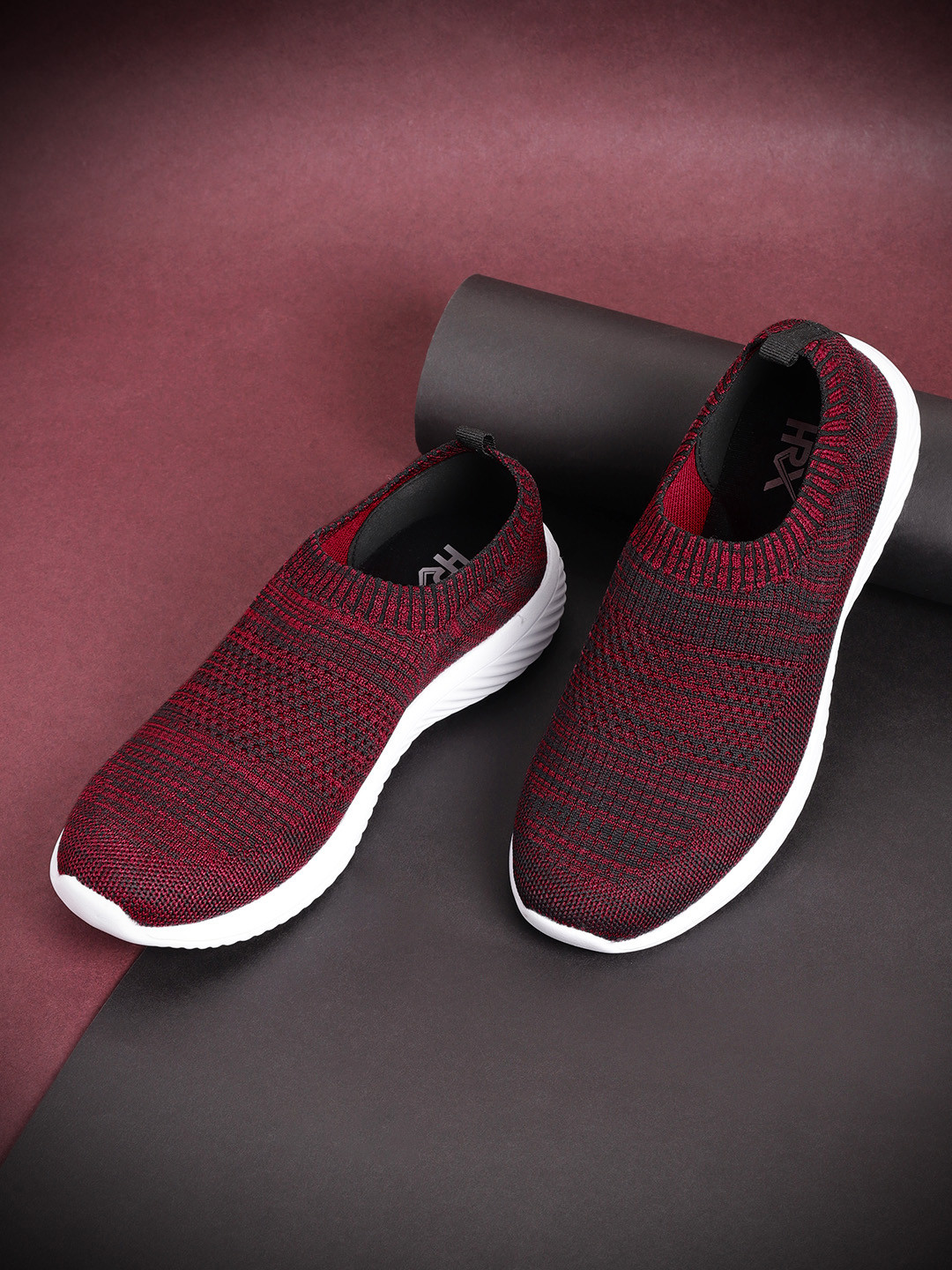 Buy HRX By Hrithik Roshan Women Red & Black Walk Ride Running Shoes ...