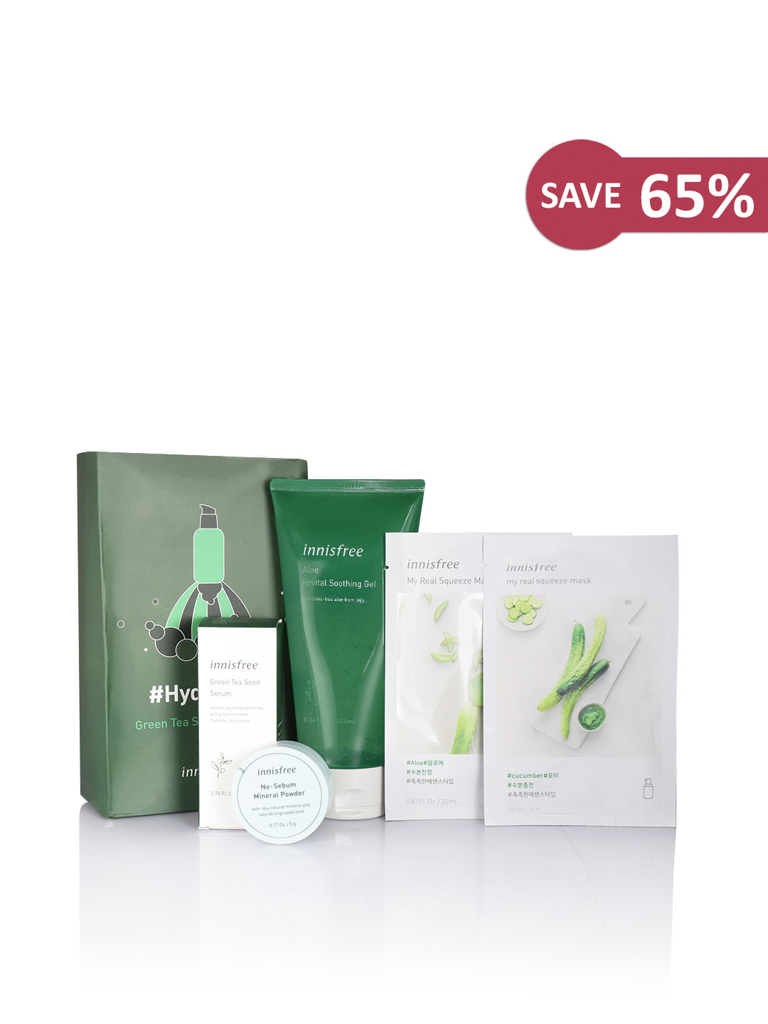 Buy Innisfree Green Tea Hydro Set - Skin Care Combo for Unisex 12142226 ...