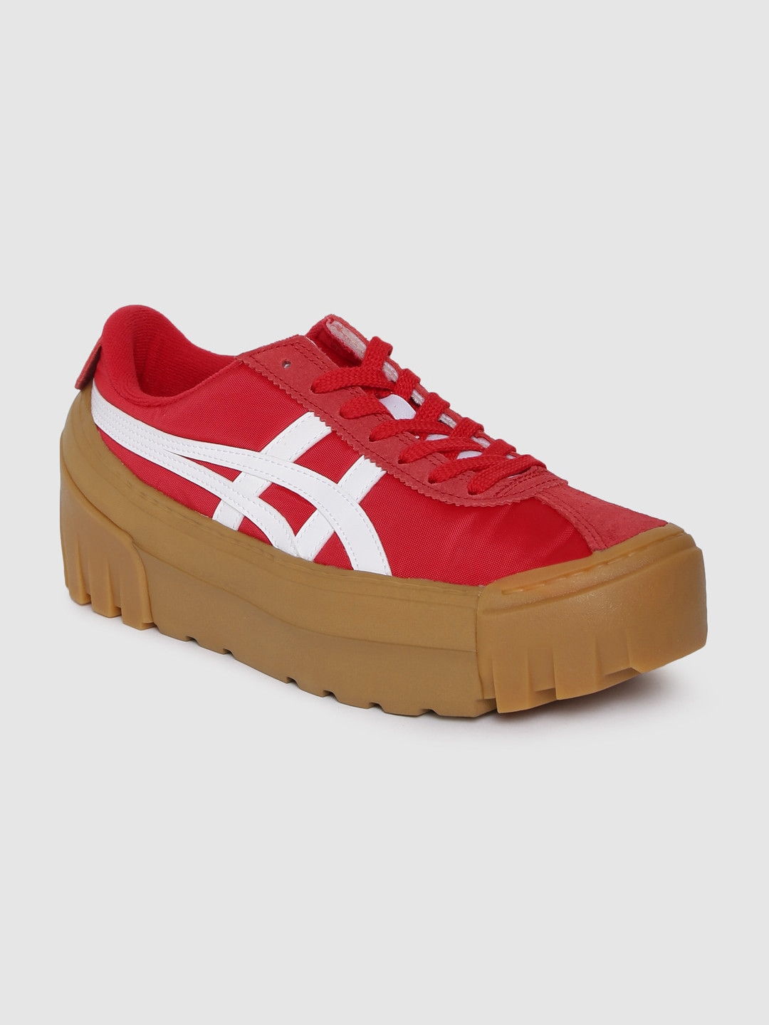 Buy Onitsuka Tiger Unisex Red Solid Sneakers Delegation Chunk - Casual ...