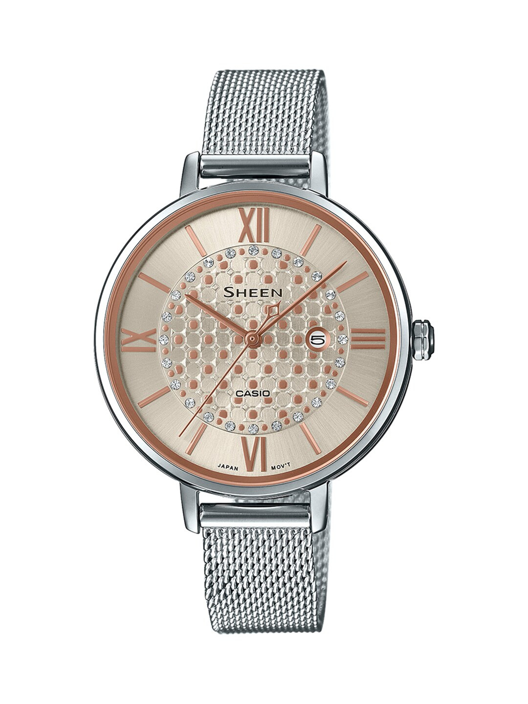 Buy CASIO Women Silver Toned Analogue Watch SH218 - Watches for Women ...