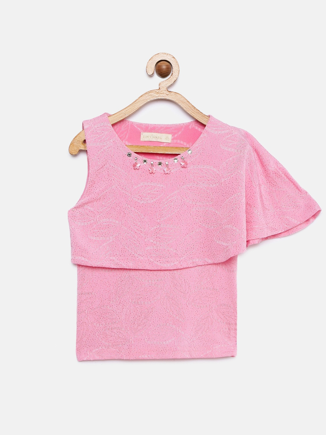 Buy Tiny Girl Girls Pink Solid Top - Tops for Girls 12271488 | Myntra