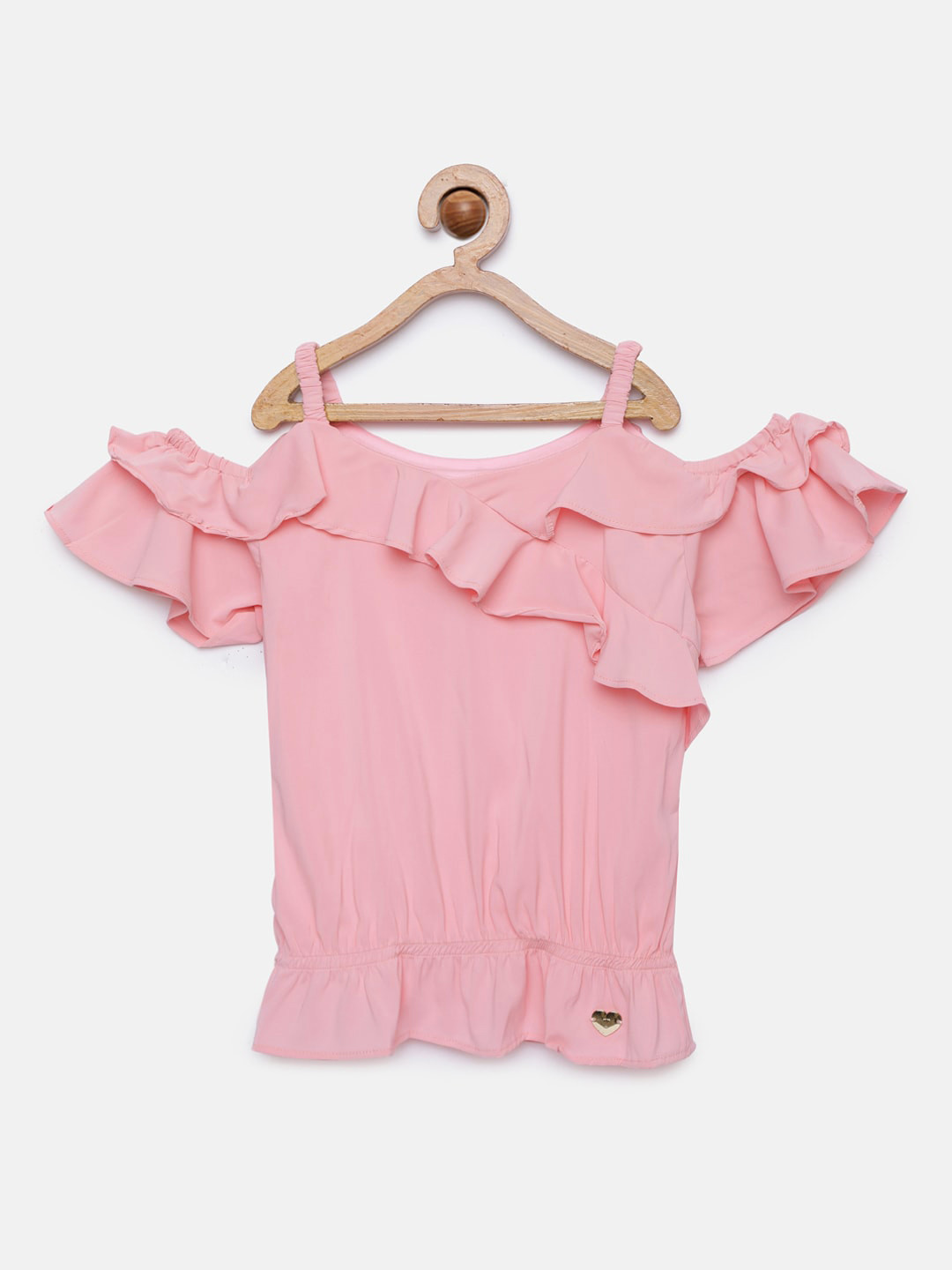 Buy Tiny Girl Girls Pink Solid Top - Tops for Girls 12271934 | Myntra