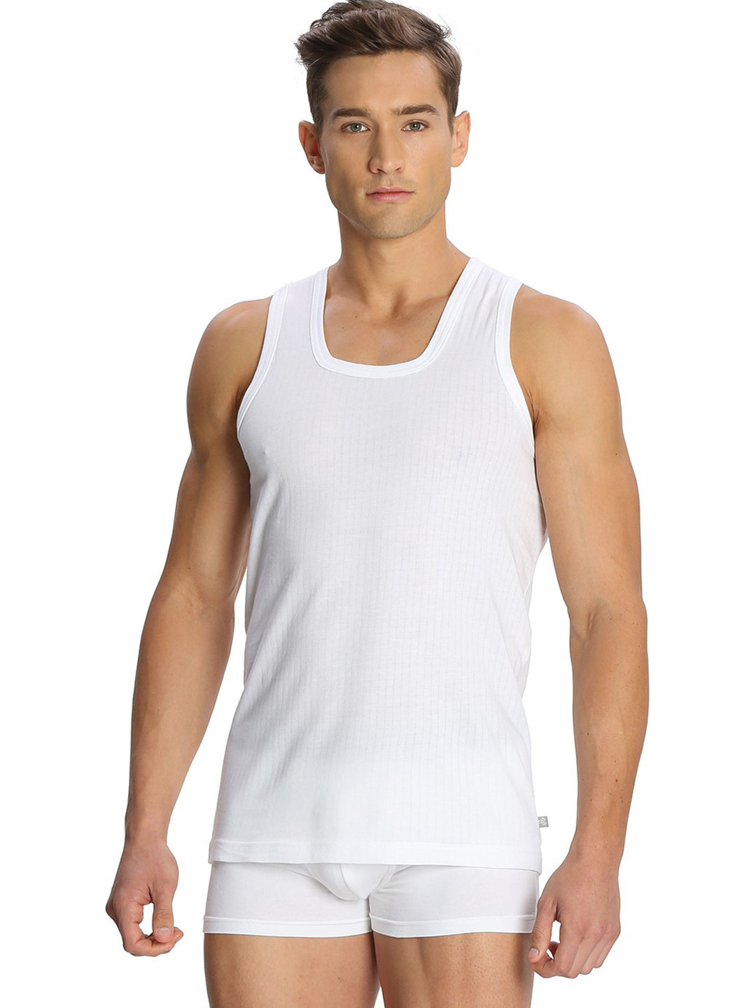Buy Jockey Men Self Striped Innerwear Vest 8816 0110 - Innerwear Vests ...