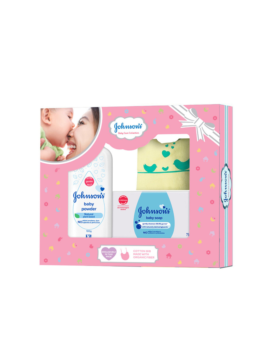 Buy Johnsons Baby Care Collection With Organic Cotton Bib - Baby Care ...