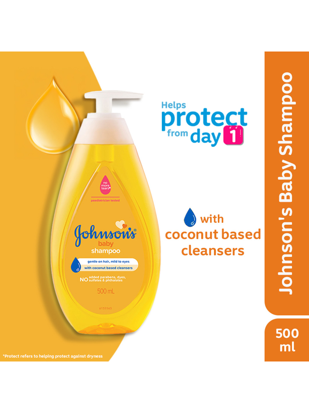 Buy Johnsons Baby No More Tears Shampoo 500 Ml - Baby Shampoo And ...