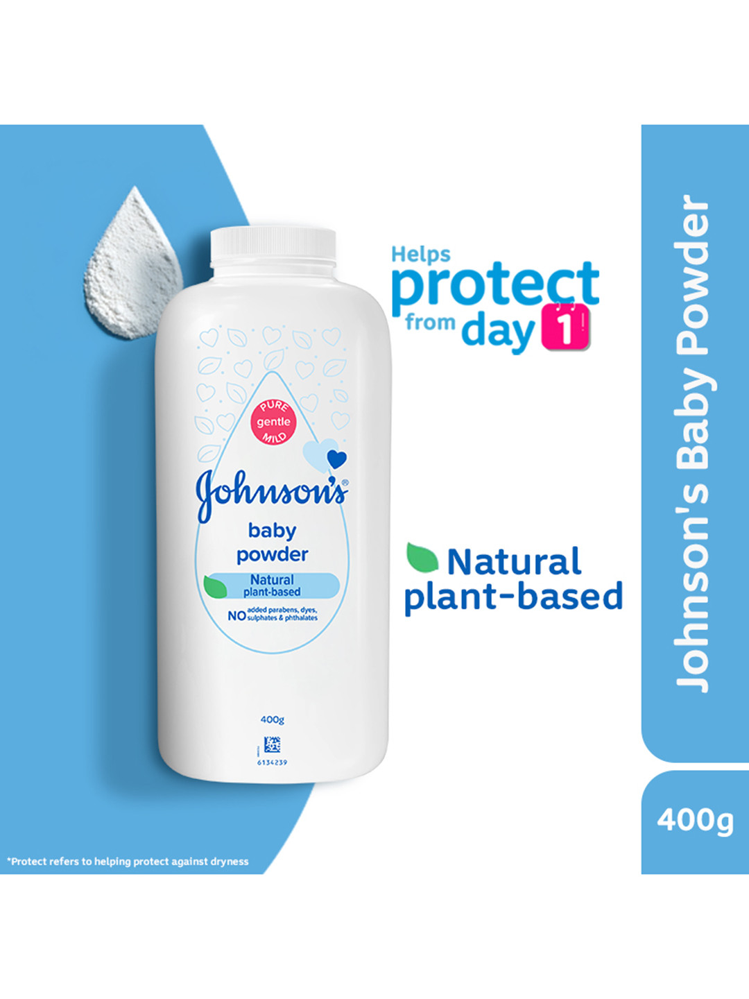 Buy Johnsons Natural Baby Powder Keeps Skin Comfortable & Dry 400g ...