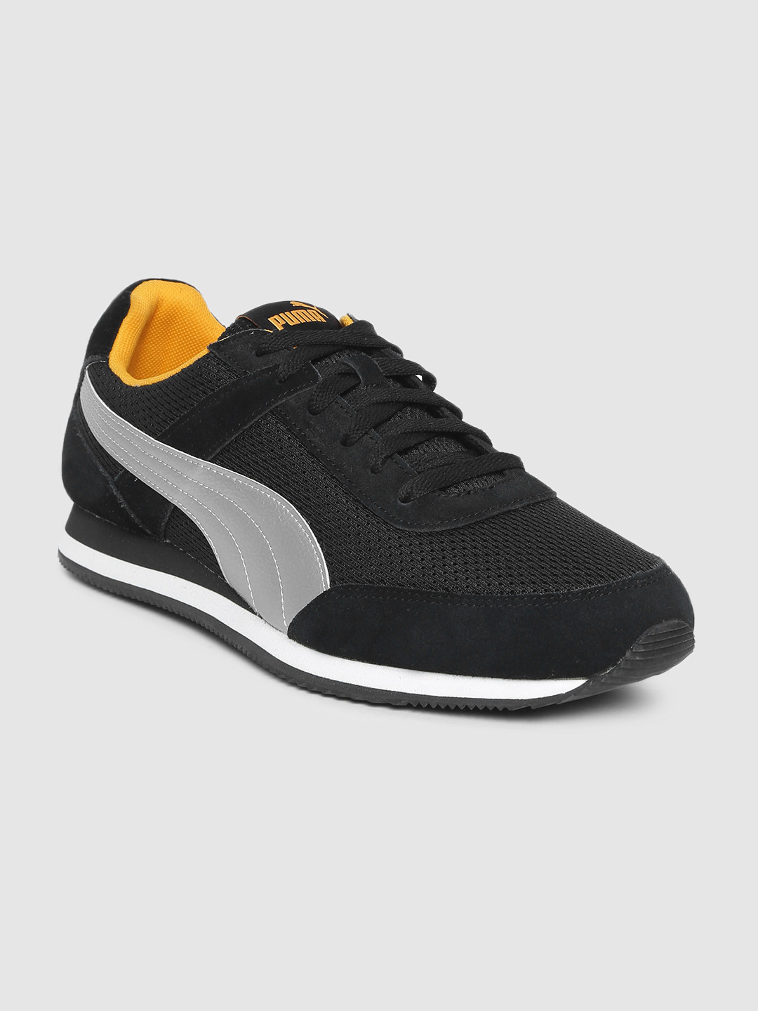 Buy Puma Men Black Solid Pixel Racer Sneakers - Casual Shoes for Men ...