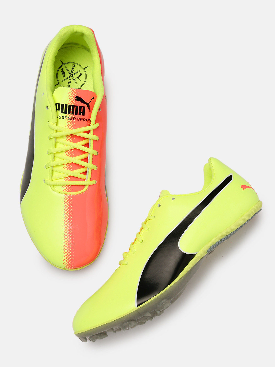 Buy Puma Unisex Yellow & Pink EvoSPEED Sprint 11 Tokyo Running Shoes ...