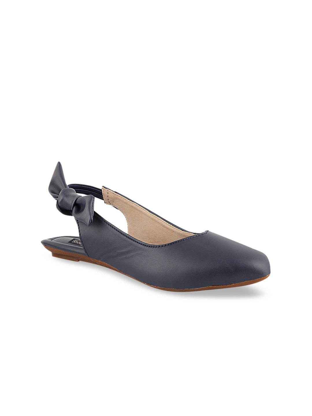 Buy Shoetopia Women Navy Blue Embellished Mules With Bows Flats - Flats ...