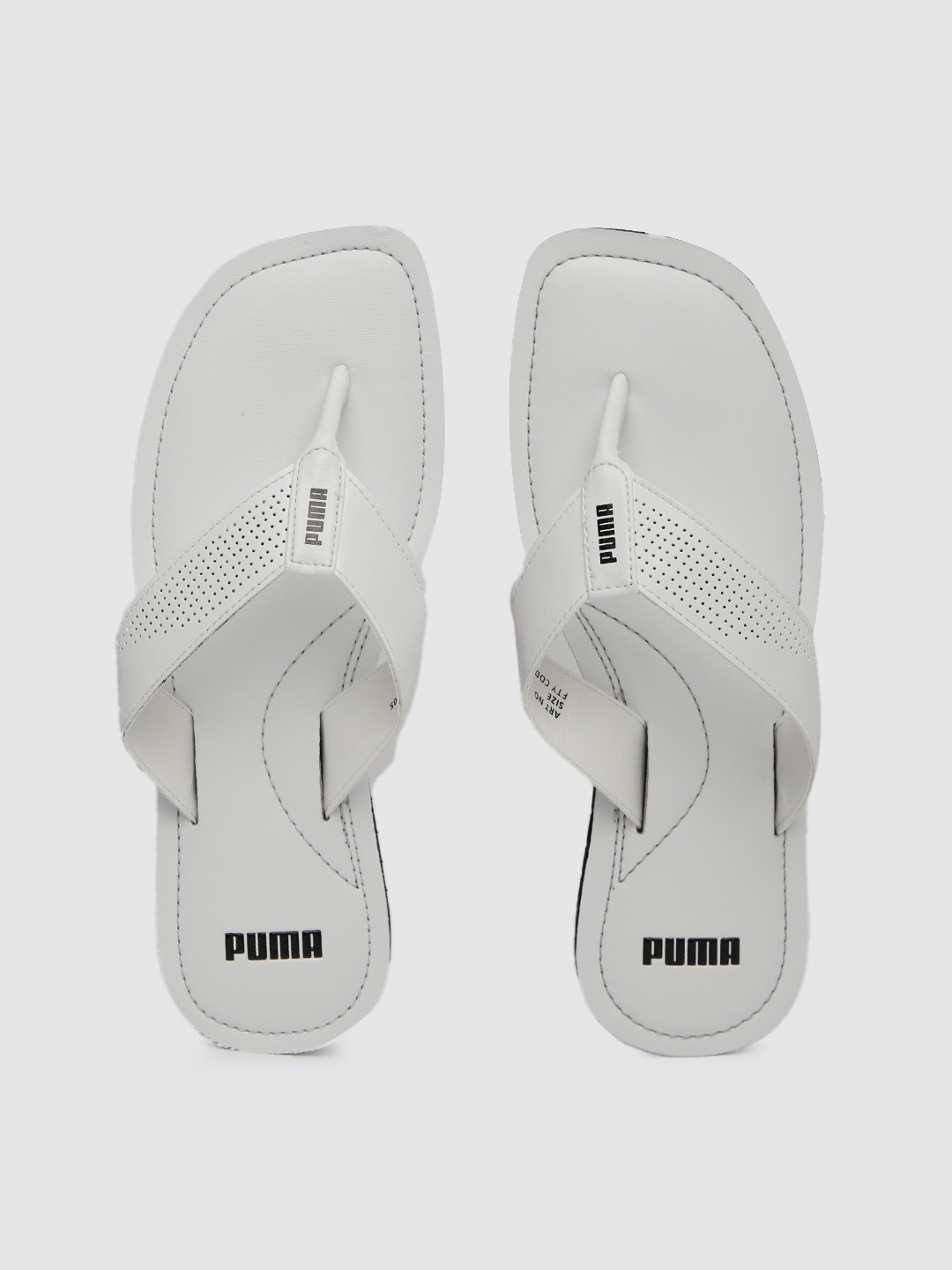 Buy Puma Men White Solid Capster NU Thong Flip Flops - Flip Flops for ...