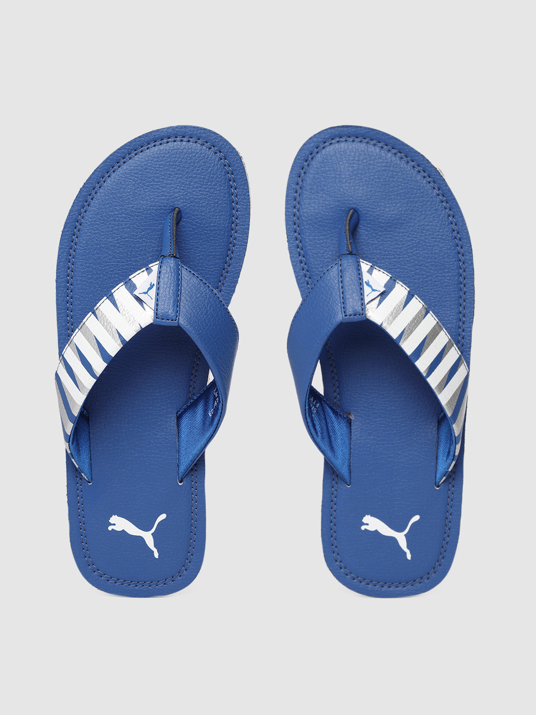 Buy Puma Men Blue White Ketava Duo 4 Printed Thong Flip Flops - Flip ...