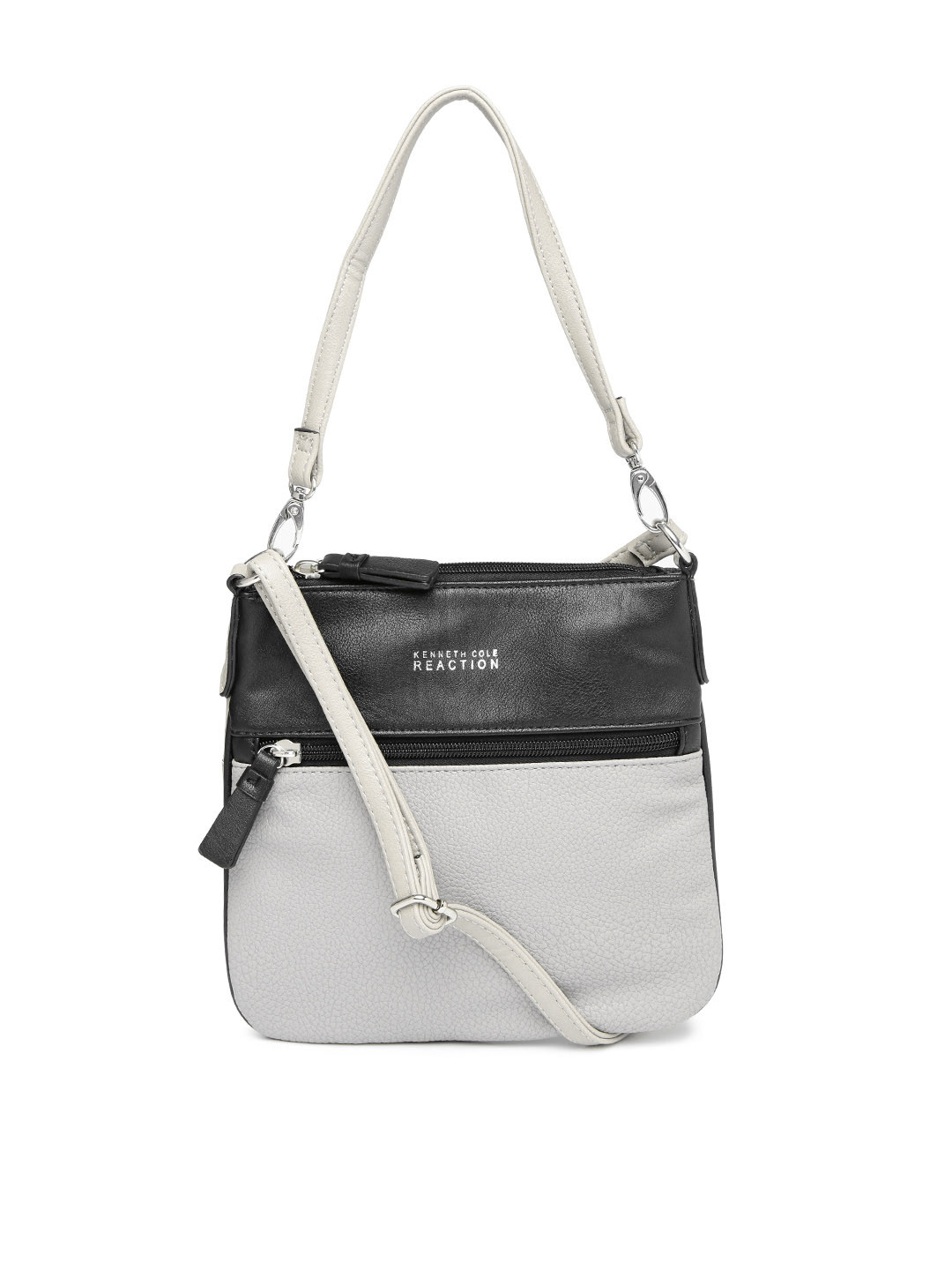 Buy Kenneth Cole Reaction Grey & Black Sling Bag - Handbags for Women ...