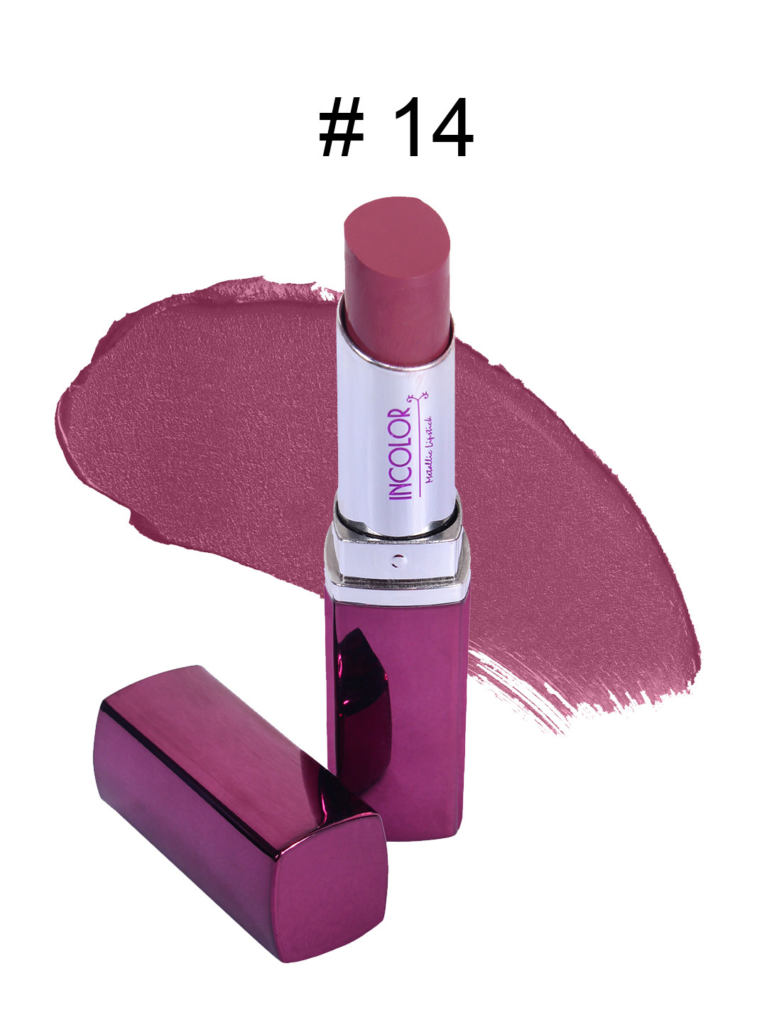 Buy INCOLOR Metallic Lipstick Calypso 14 3.7 G - Lipstick for Women ...