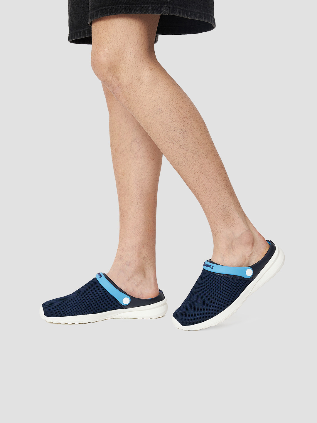 Buy KazarMax Men Navy Blue Mesh Clogs - Sandals for Men 12314826 | Myntra