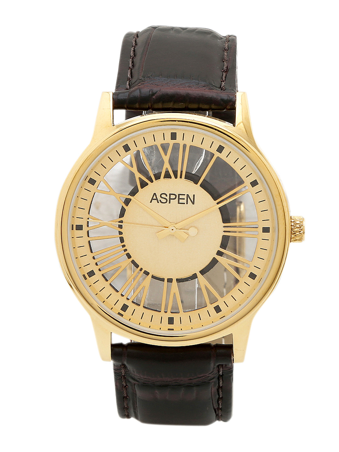 Buy ASPEN Men Gold & Silver Toned Dial Watch AM0081 - Watches for Men ...