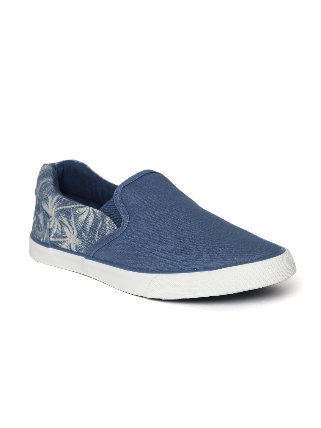 Buy Roadster Blue Printed Slip Ons - Casual Shoes for Men 1234870 | Myntra