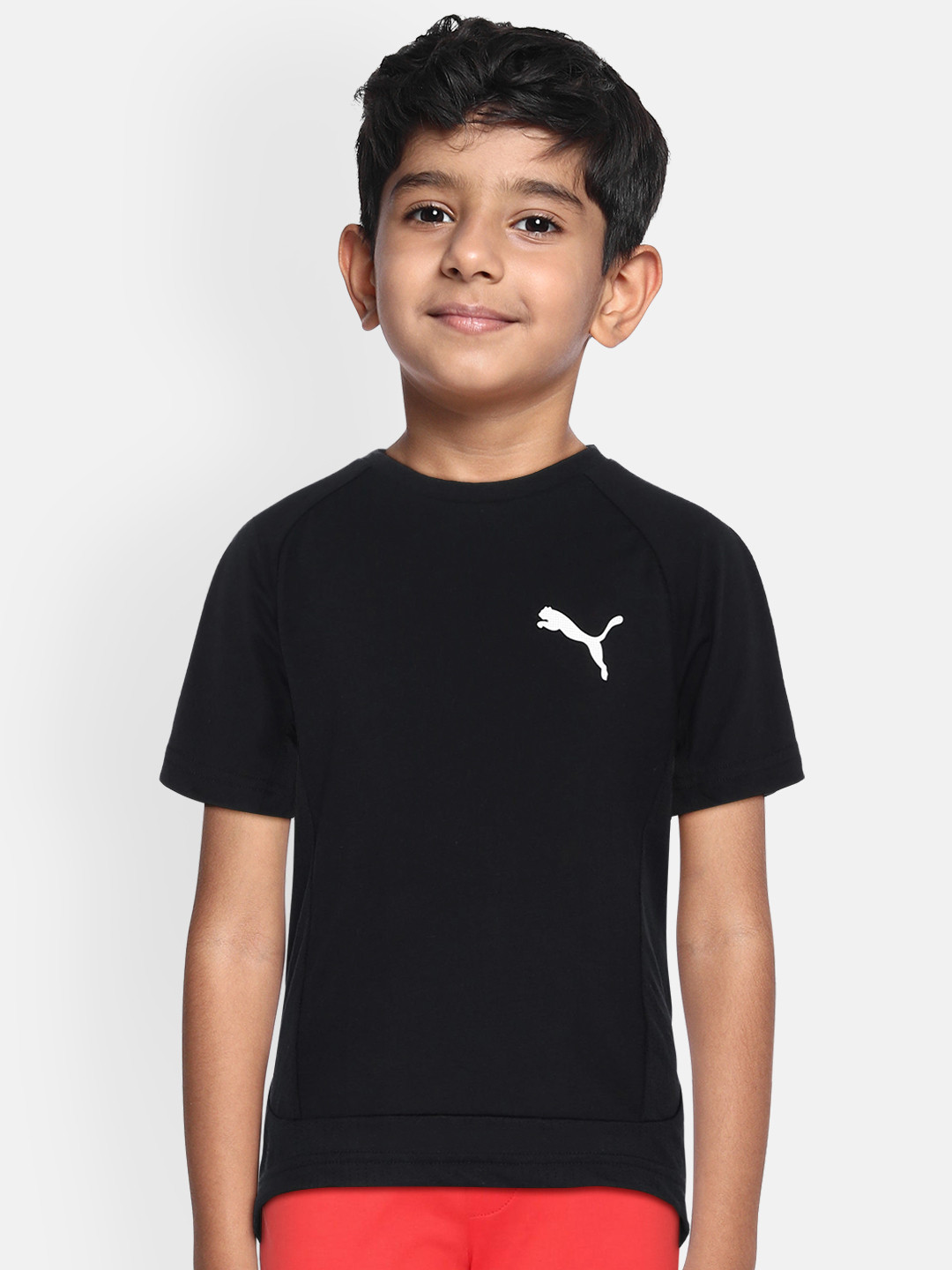 Buy Puma Boys Black Solid Round Neck T Shirt - Tshirts for Boys ...