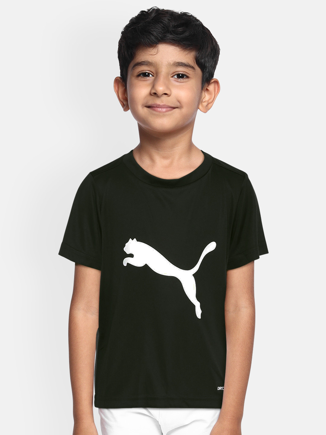 Buy Puma Boys Black FtblPLAY Logo Printed Round Neck T Shirt - Tshirts ...