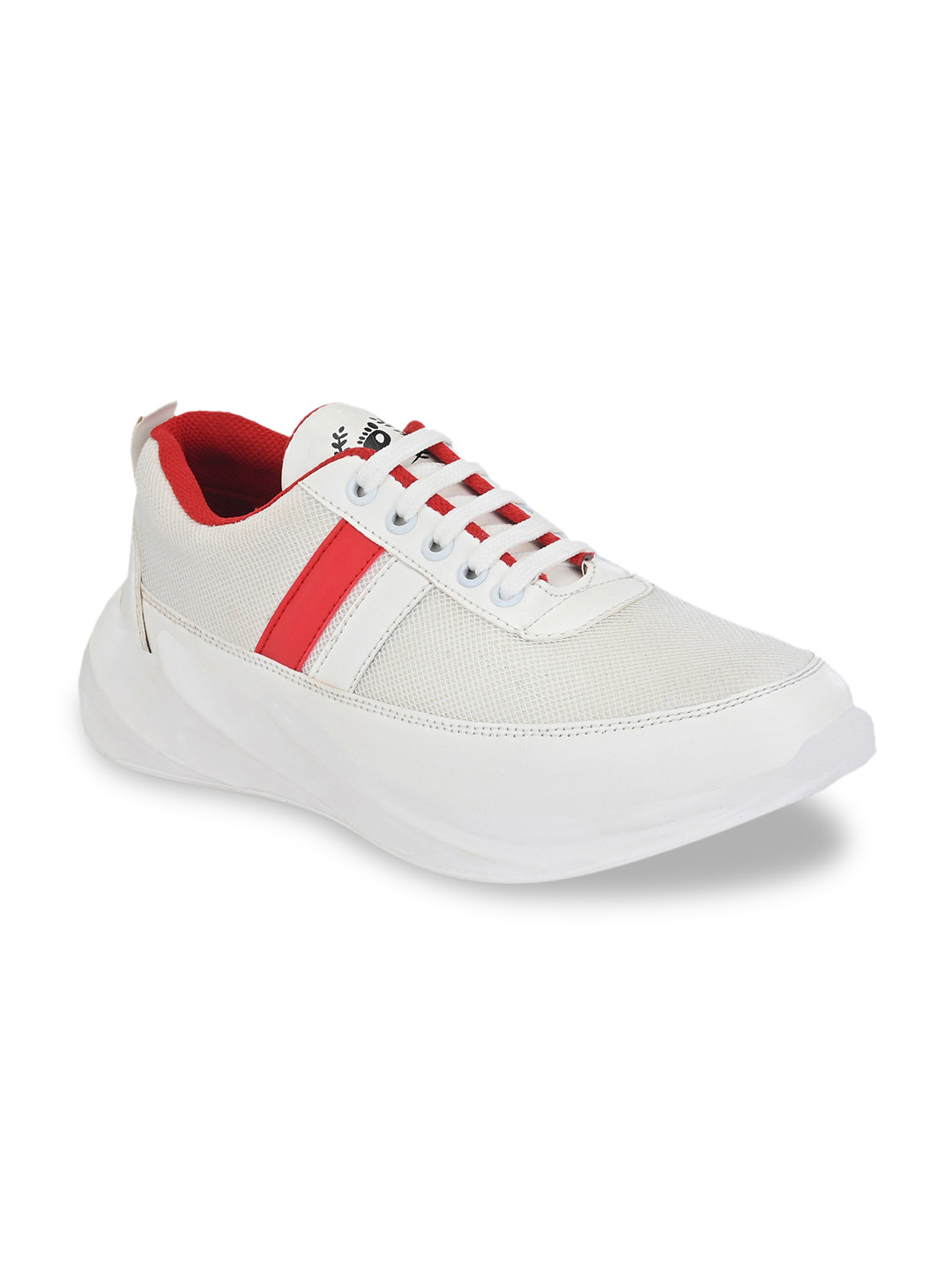 Buy Prolific Men White & Red Colourblocked Sneakers - Casual Shoes for ...