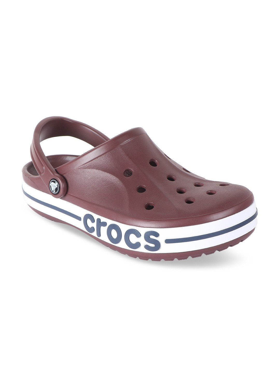 Buy Crocs Women Burgundy & White Clogs - Flip Flops for Women 12354130 ...