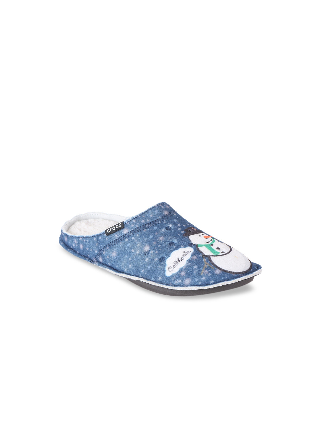 Buy Crocs Unisex Blue Printed Room Slippers - Flip Flops for Unisex ...