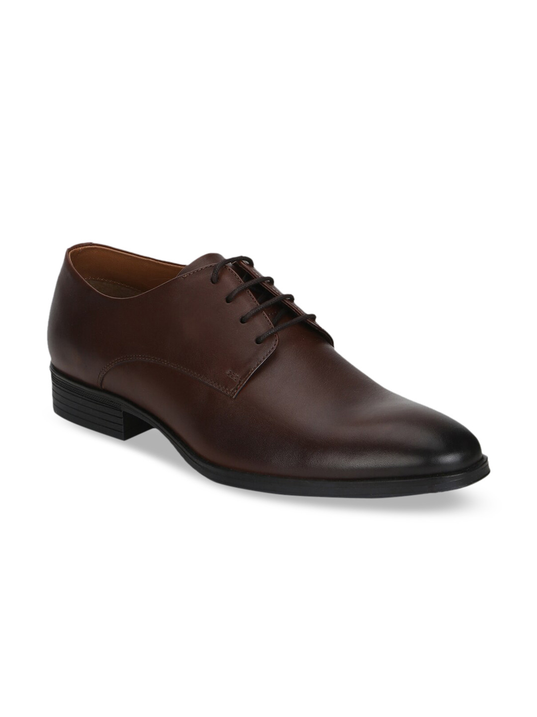 Buy Aditi Wasan Men Brown Solid Leather Formal Derbys - Formal Shoes ...