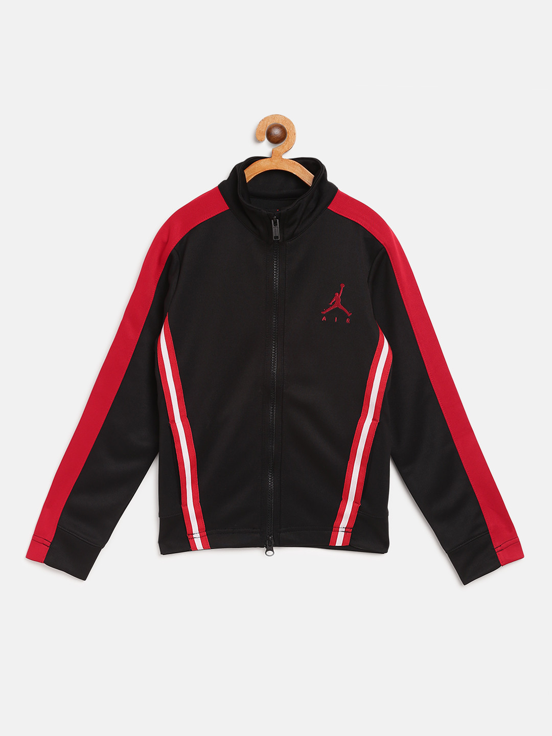 Buy Jordan Boys Black & Red Jumpman Air Suit Solid Sporty Jacket ...