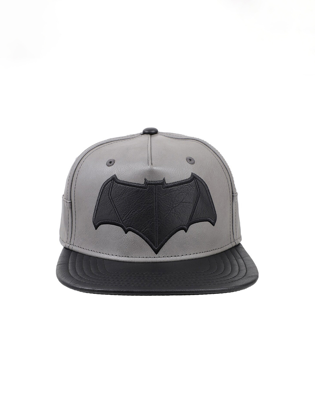 Buy Free Authority Men Grey & Black Batman Colourblocked Snapback Cap ...