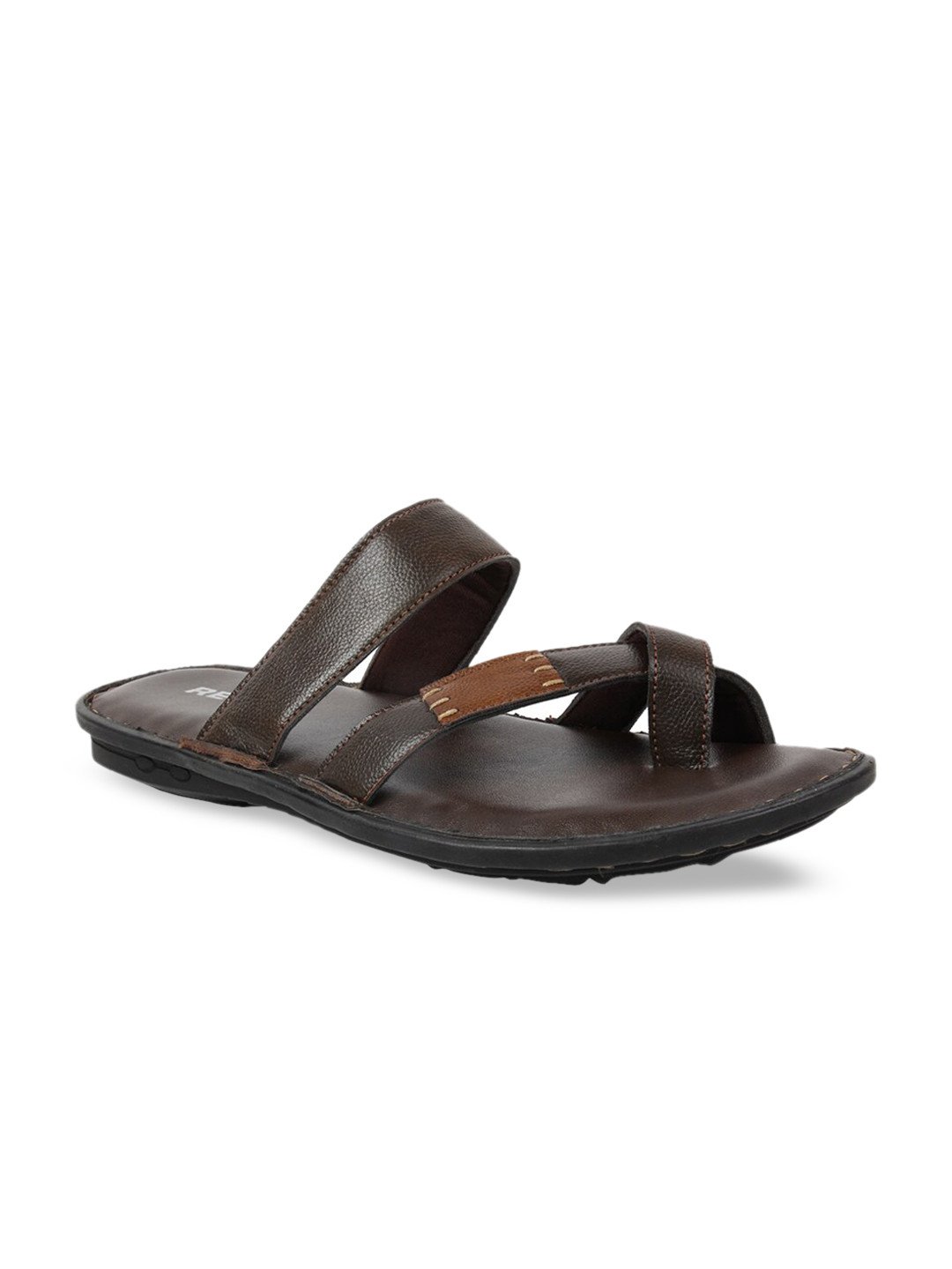 Buy Regal Men Brown Leather Comfort Sandals - Sandals for Men 12383384 ...