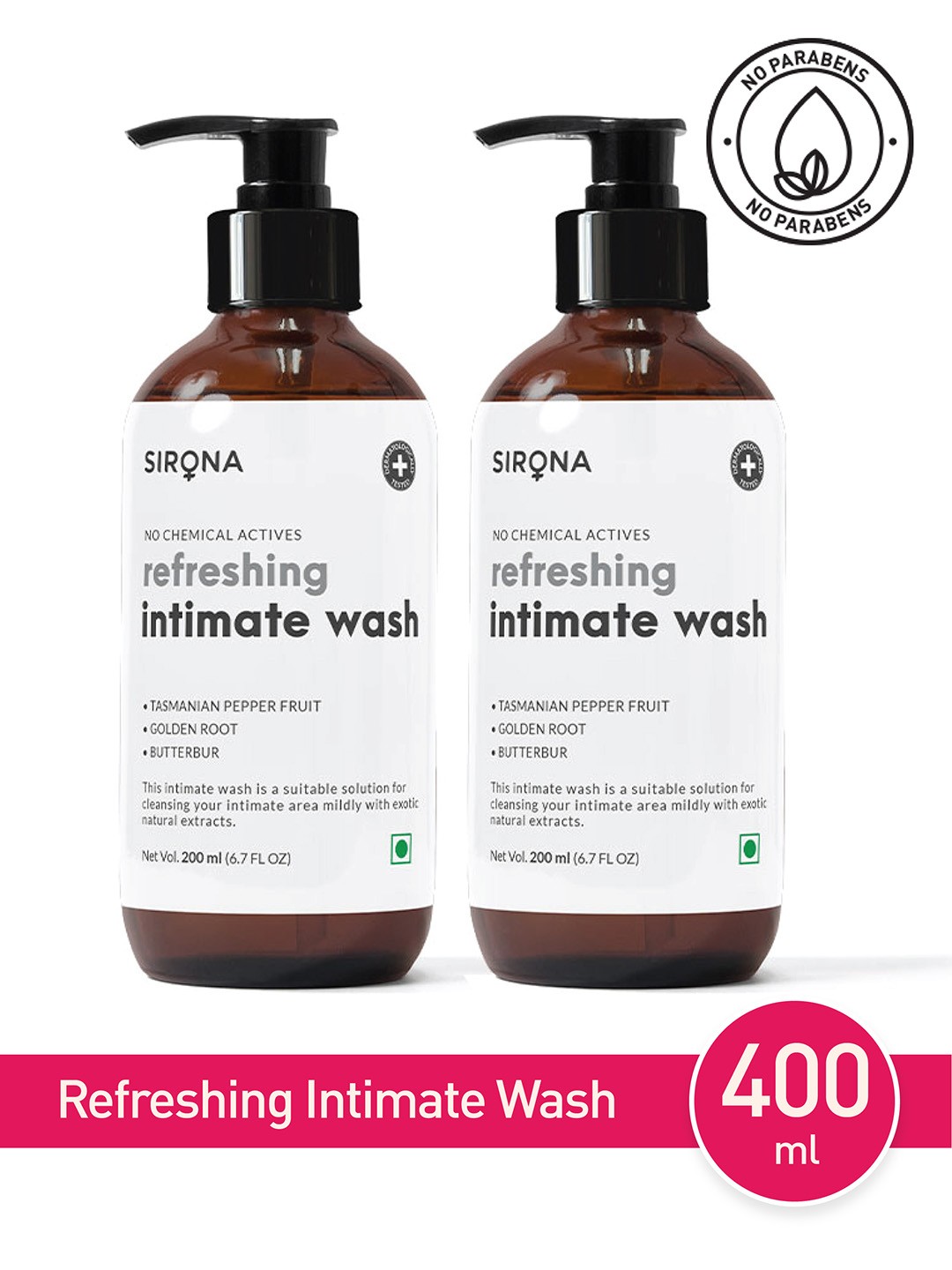 Buy Sirona Unisex Natural Ph Balanced Intimate Wash With No Chemical