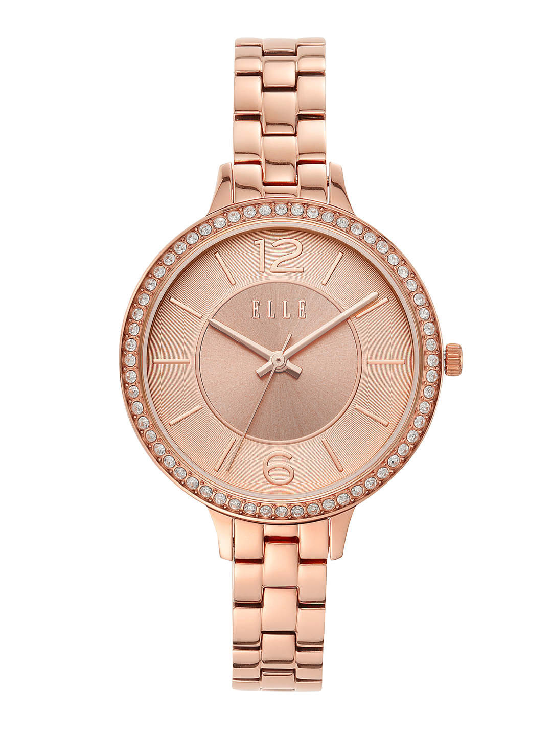 Buy ELLE Women Rose Gold Toned Analogue Watch ELL25005 - Watches for ...