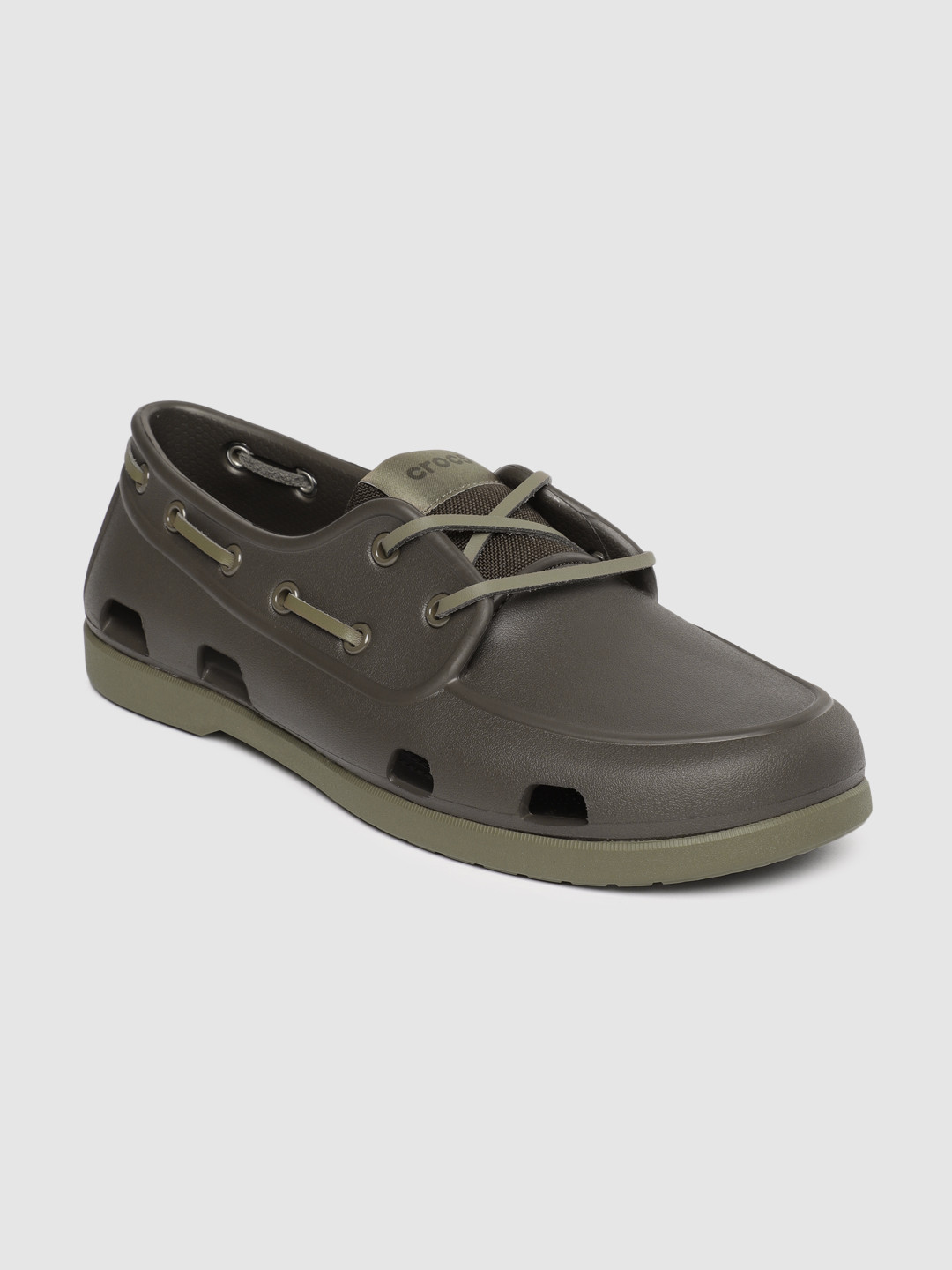 Buy Crocs Men Brown Solid Classic Boat Shoes - Casual Shoes for Men ...