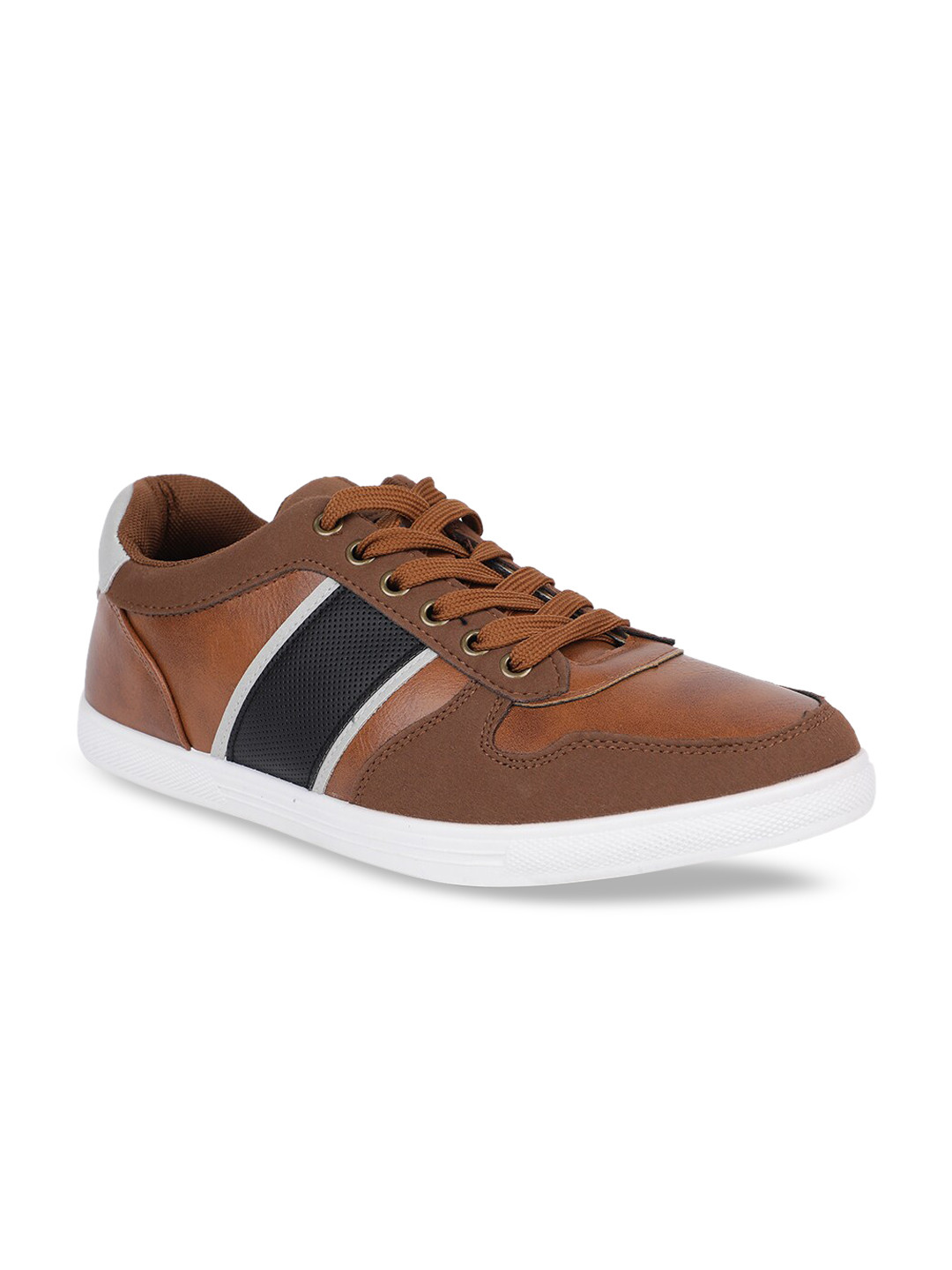 Buy Bata Men Brown Colourblocked Sneakers - Casual Shoes for Men ...