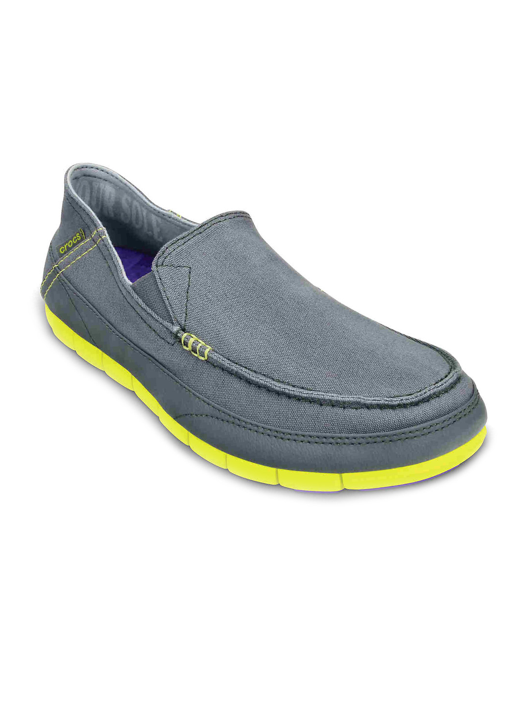 Buy Crocs Strech Sole Men Charcoal Grey Casual Shoes - Casual Shoes for ...