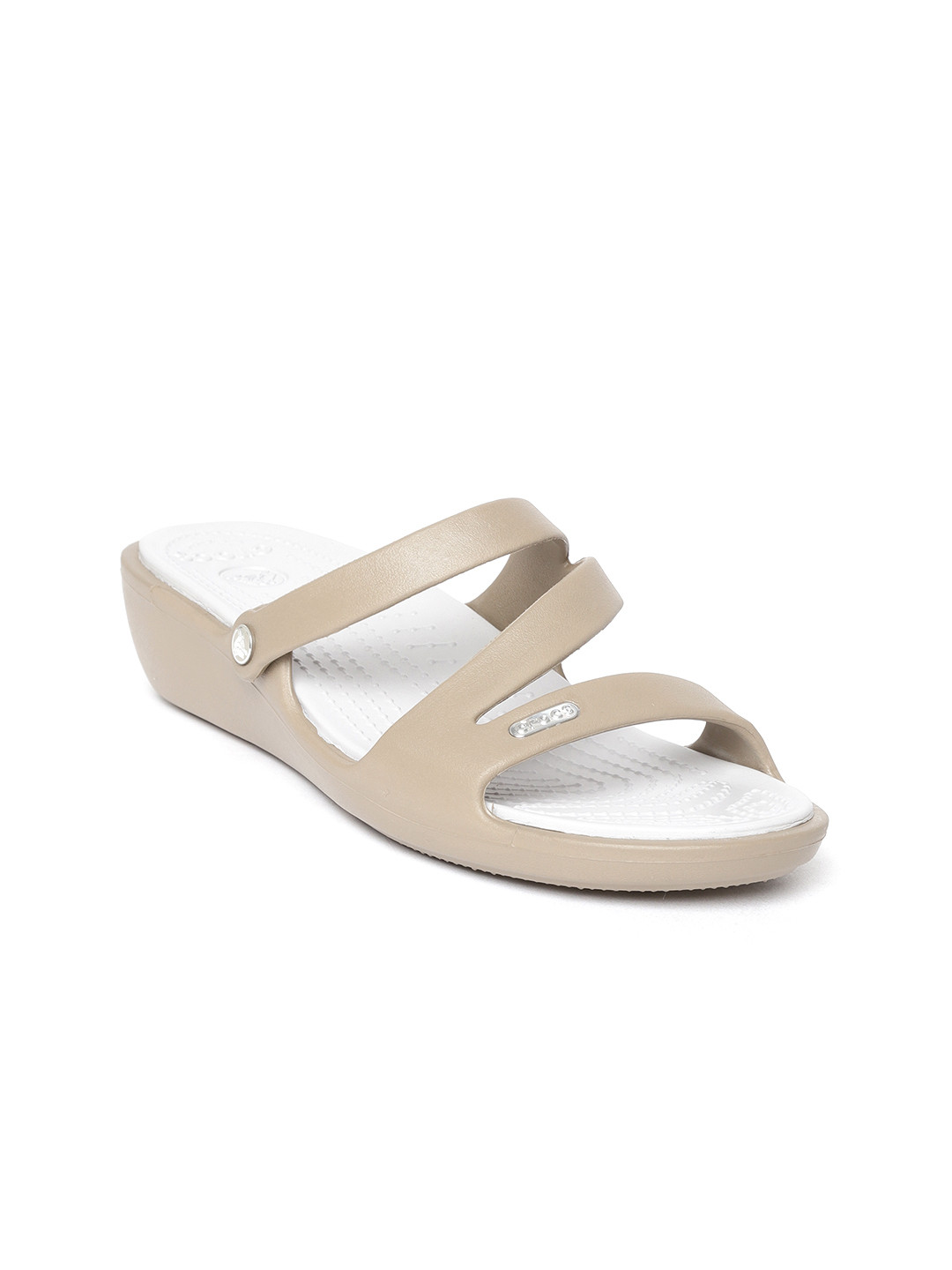 Buy Crocs Patricia Women Grey Solid Sandals - Heels for Women 1243235 ...