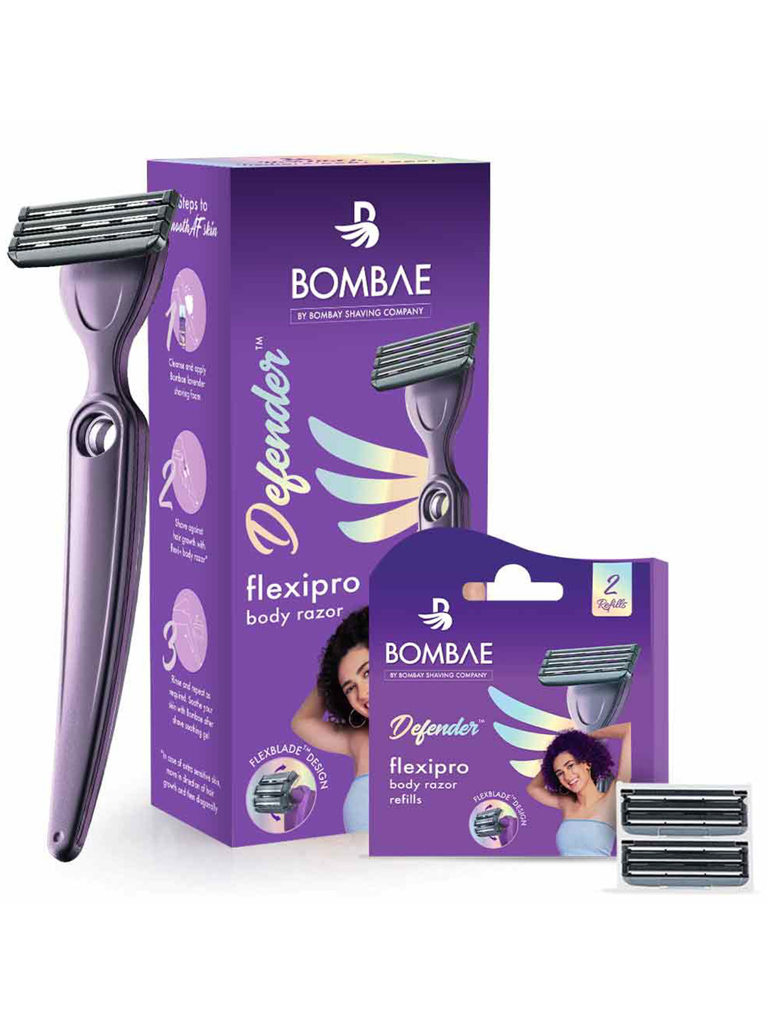 Buy Bombay Shaving Company Defender Women's Razor & Face Moisturiser ...