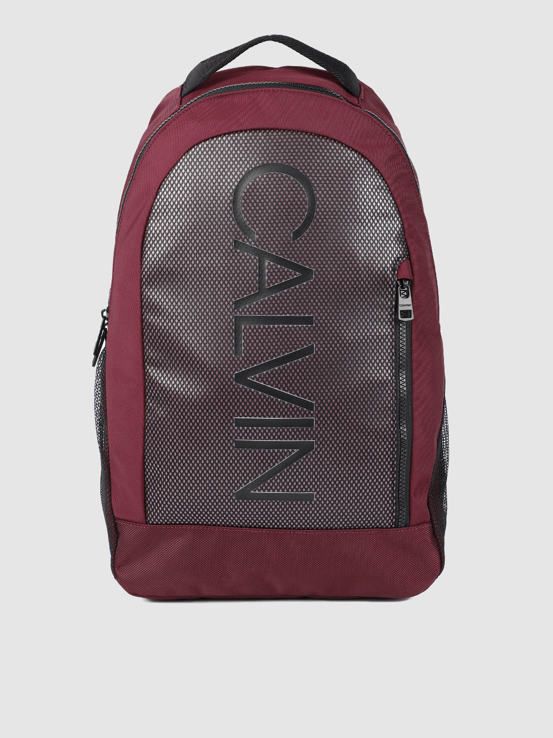 Buy Calvin Klein Men Red Brand Logo Backpack - Backpacks for Men ...