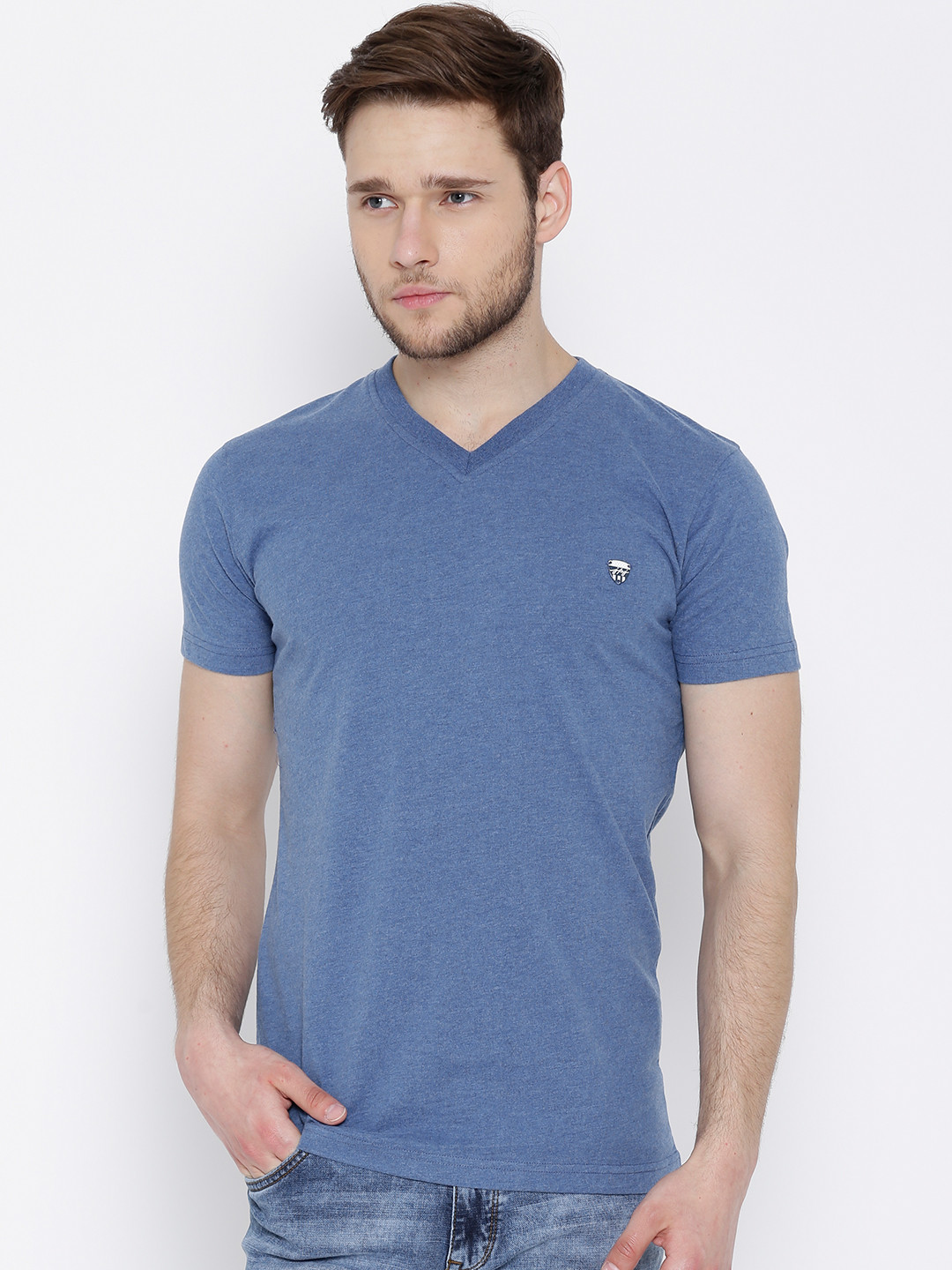 Buy John Players Blue Pure Cotton T Shirt - Tshirts for Men 1244447 ...
