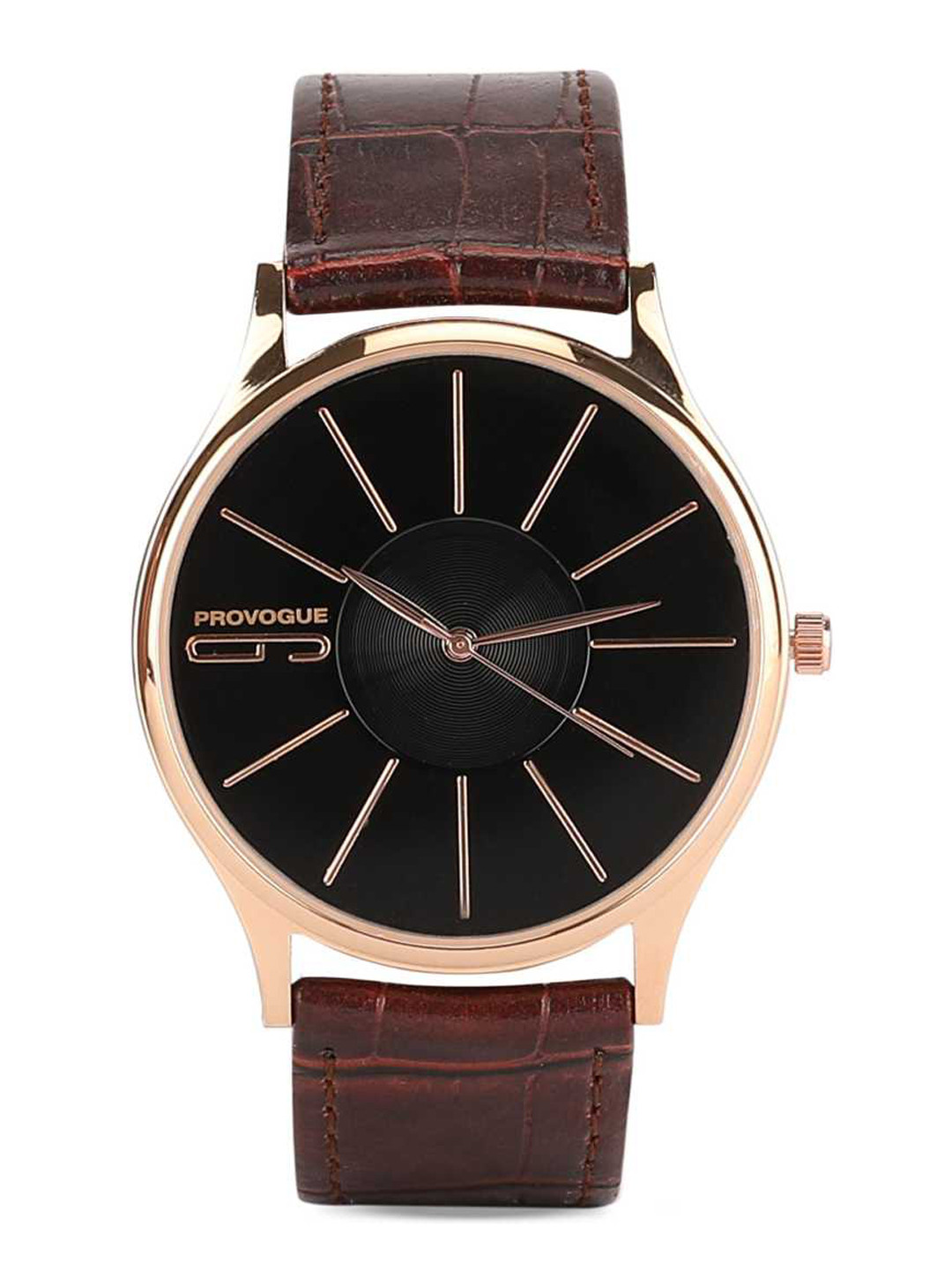 Buy Provogue Men Black Analogue Watch PRV 5R - Watches for Men 12474796 ...