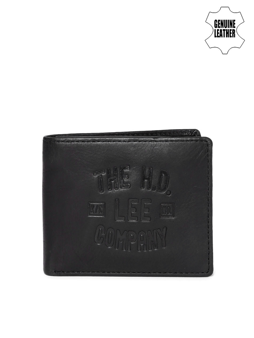 Buy Lee Men Black Genuine Leather Wallet - Wallets for Men 1249104 | Myntra