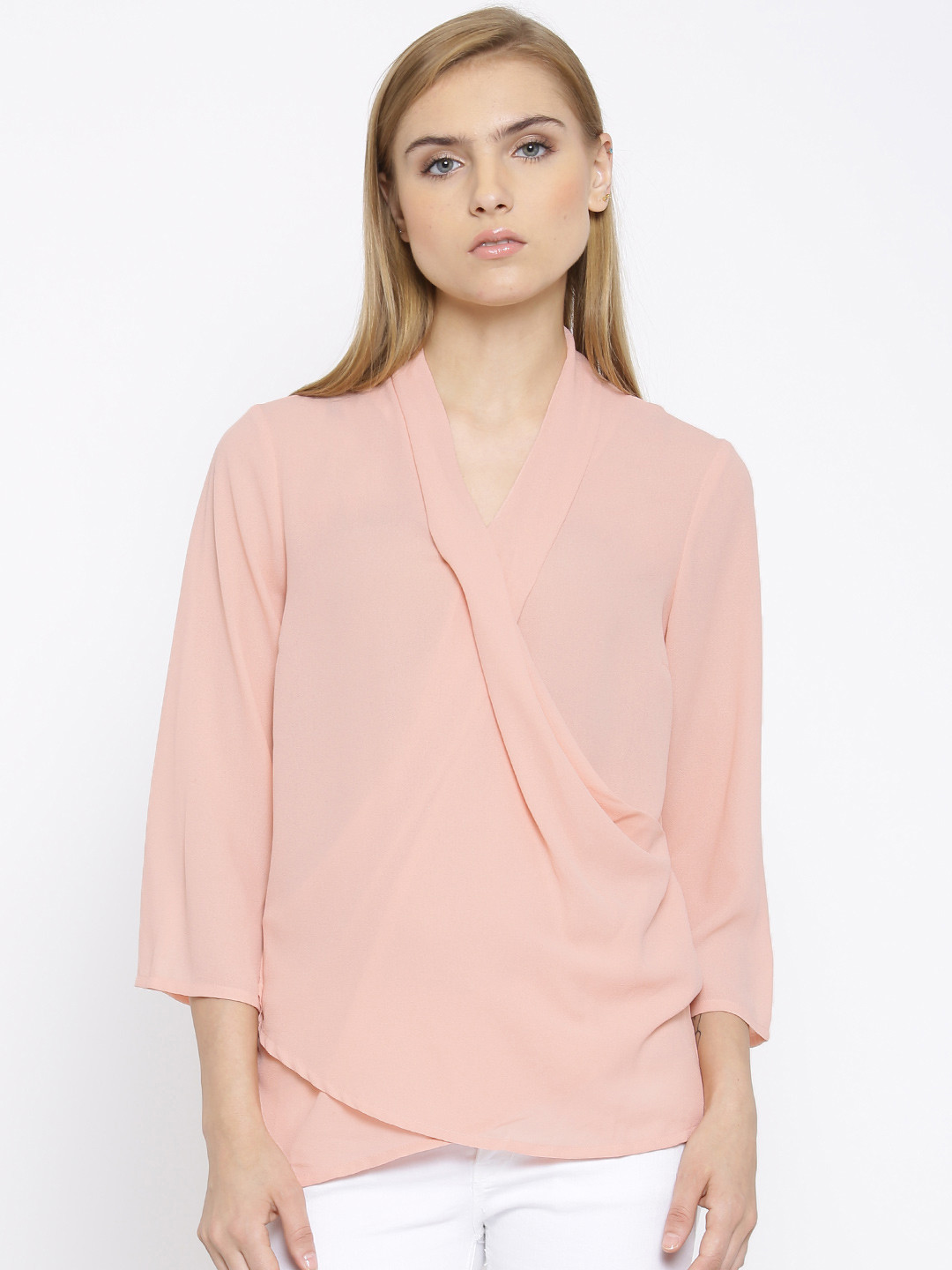 Buy Vero Moda Pink Polyester Crossover Top - Tops for Women 1249861 ...
