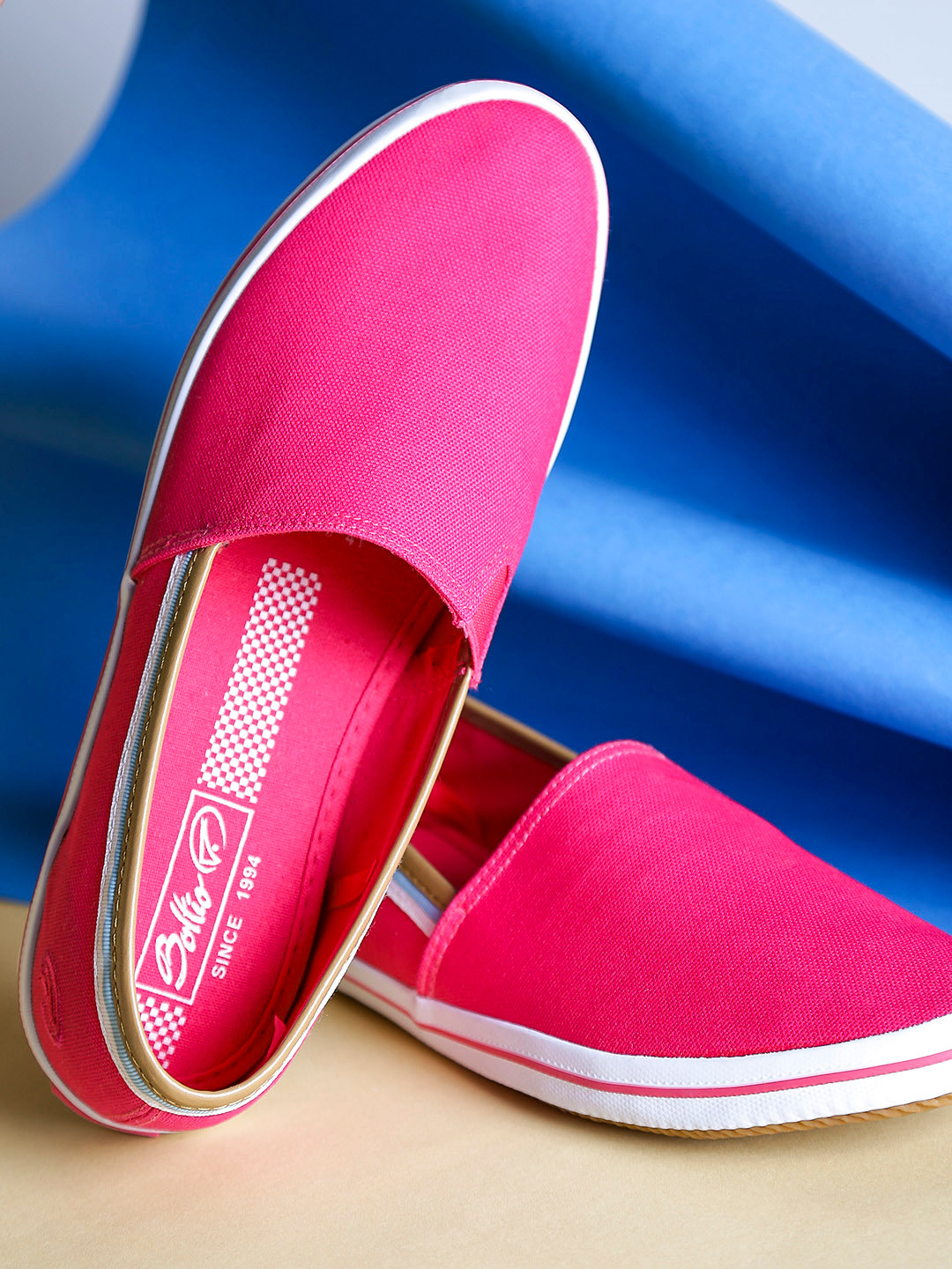 Buy Boltio Women Pink Slip Ons - Casual Shoes for Women 1250386 | Myntra