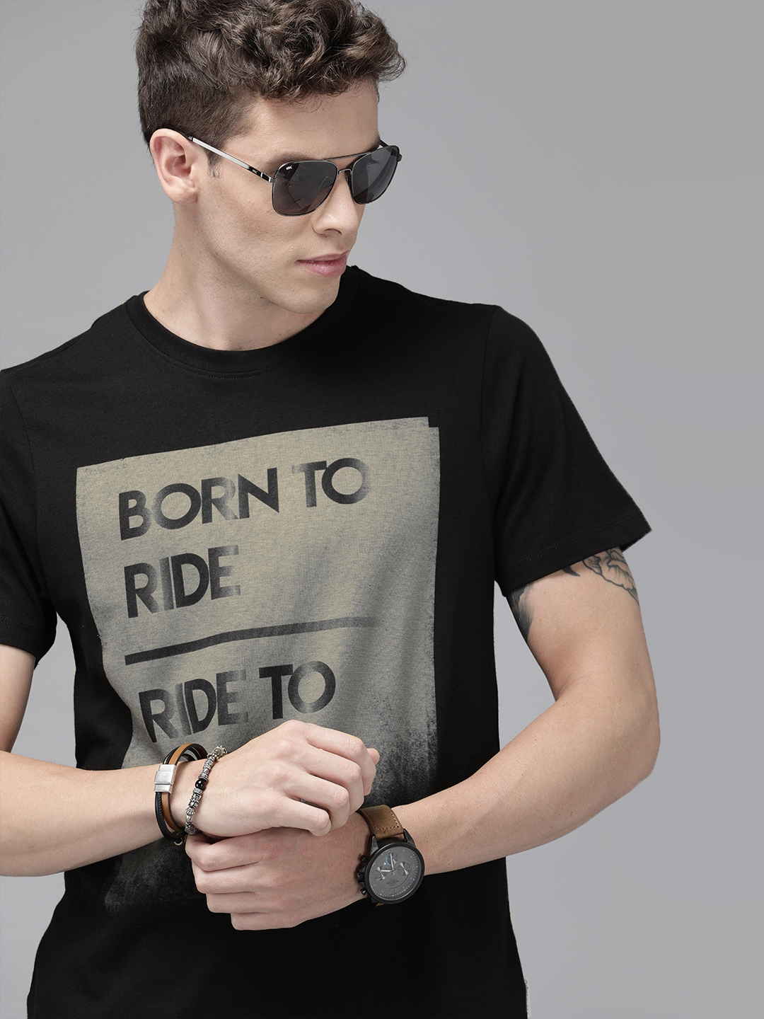 Buy Roadster Men Black Printed Round Neck T Shirt - Tshirts for Men ... Buy Roadster Men Black Printed Round Neck T Shirt - Tshirts for Men ...