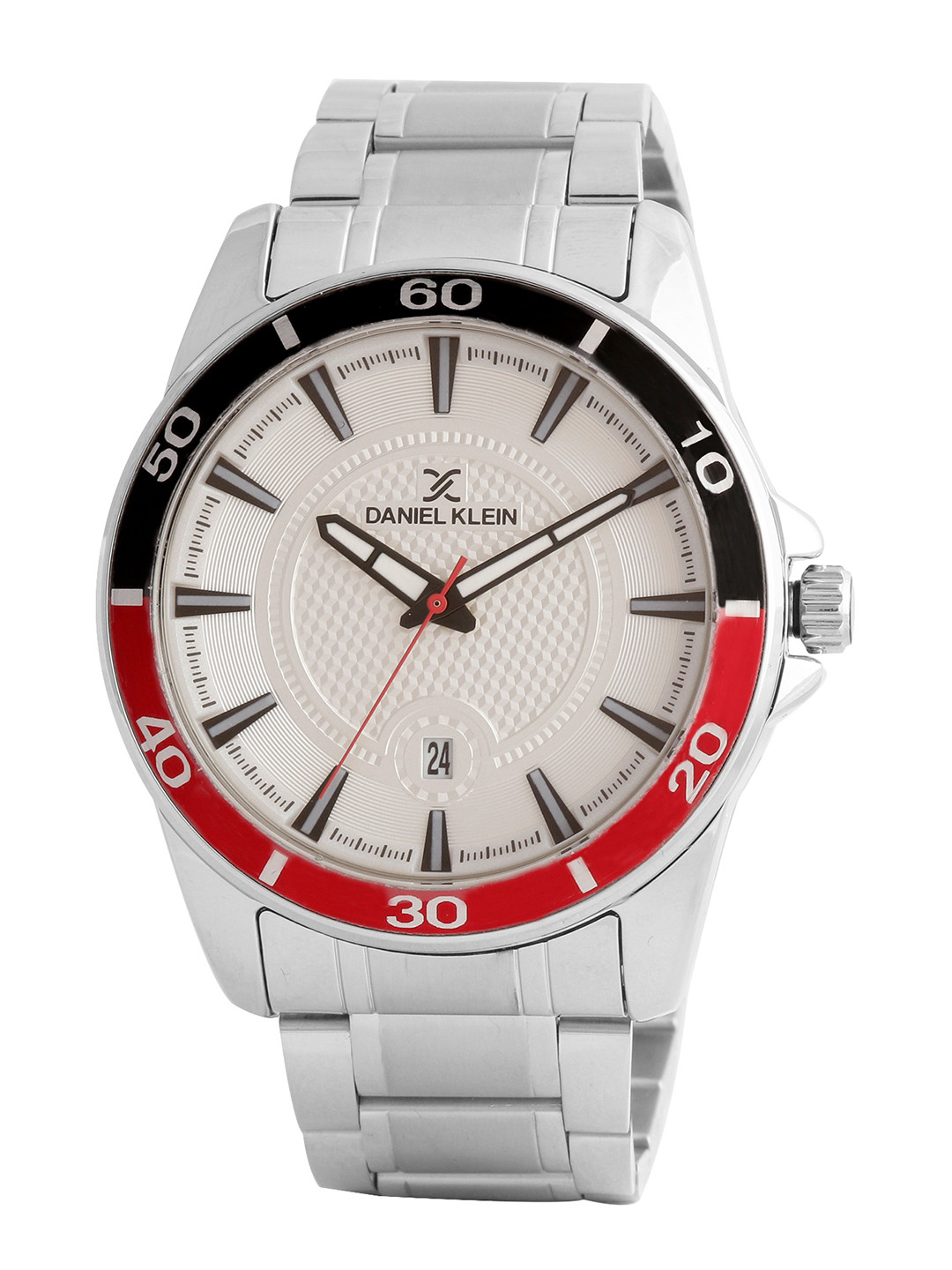 Buy Daniel Klein Men Off White Textured Analogue Watch DK.1.12462 1 ...
