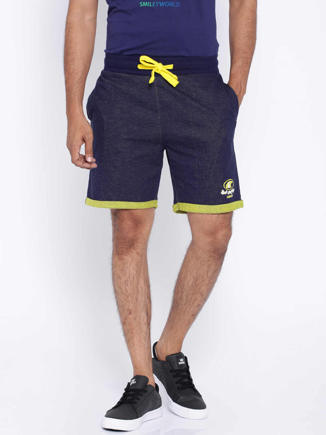 Buy SmileyWorld Navy Shorts - Shorts for Men 1252342 | Myntra