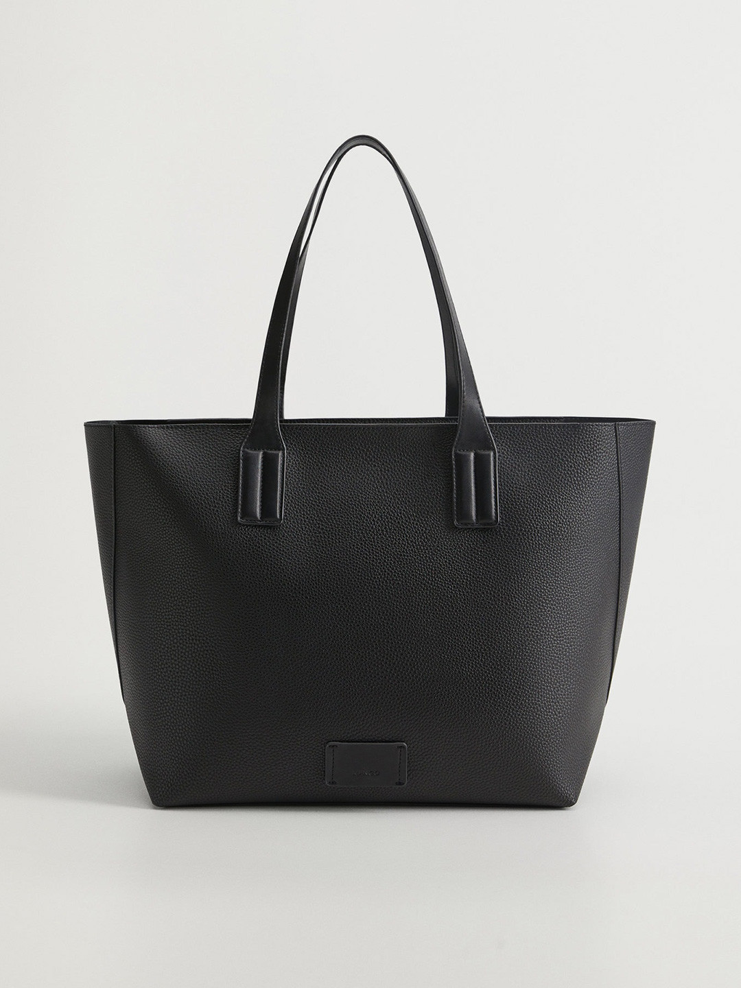 Buy MANGO Black Solid Tote Bag - Handbags for Women 12524322 | Myntra