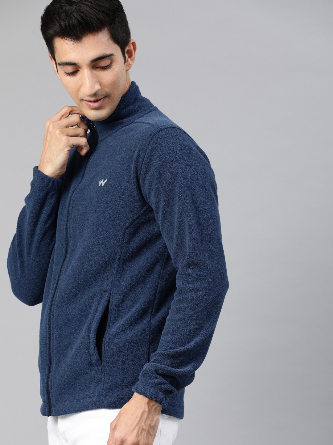 Buy Wildcraft Men Navy Blue Solid Windcheater Sporty Jacket - Jackets ...