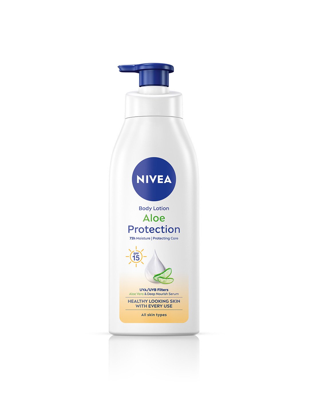 Buy NIVEA Unisex Aloe Protection Deep Moisture Serum Body Lotion SPF 15 ...