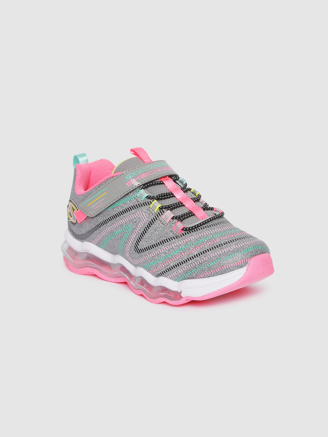Buy Skechers Girls Grey AIR WAVELENGTH Sneakers - Casual Shoes for ...