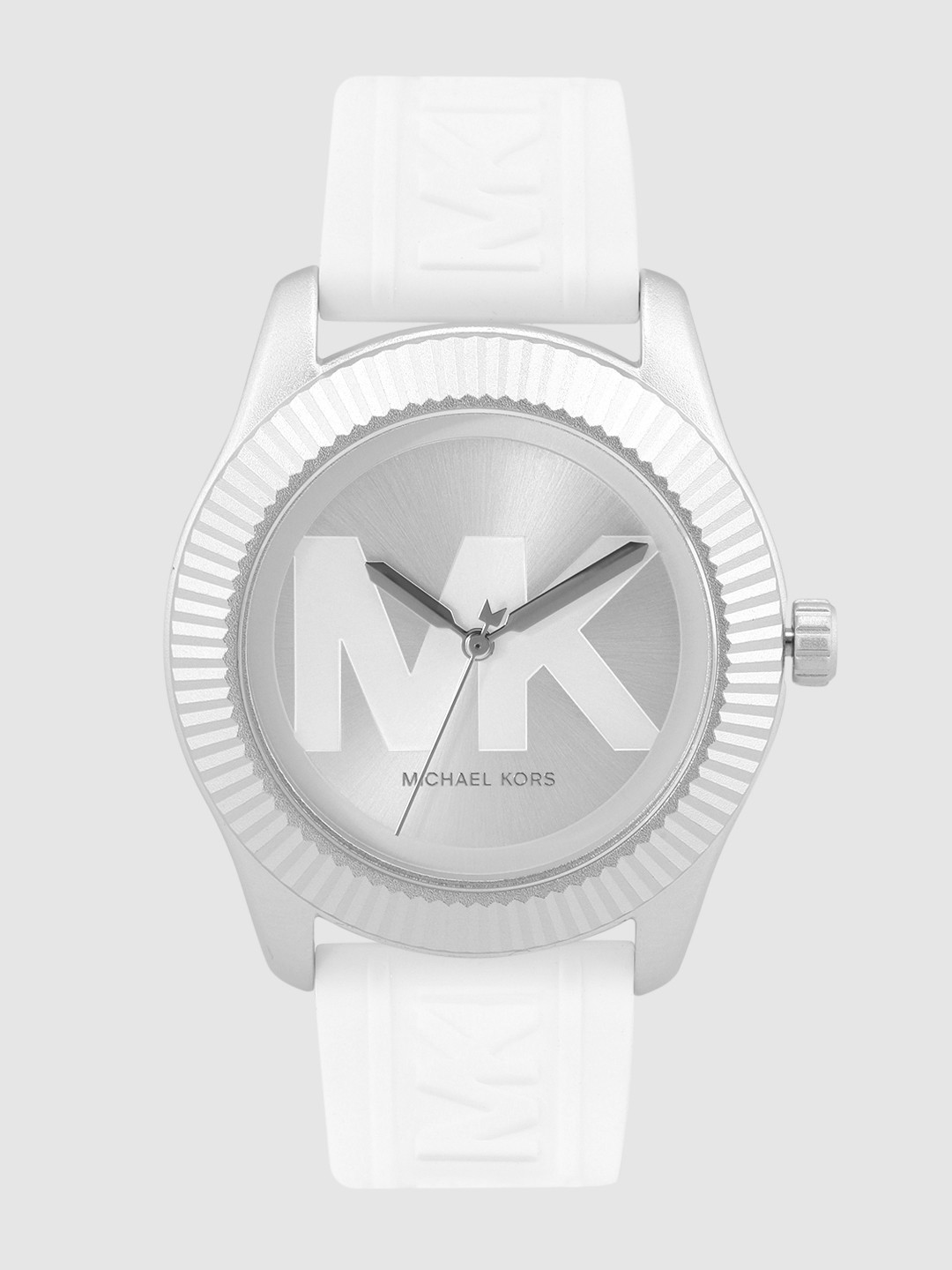 Buy Michael Kors Women Muted Silver Toned Maddye Analogue Watch MK6800 ...